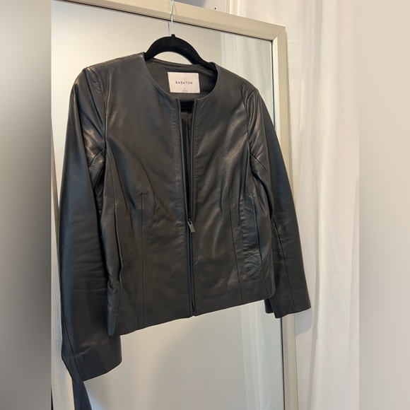 Babaton | Jackets & Coats | Aritzia Babaton Jett Leather Jacket Size S ...